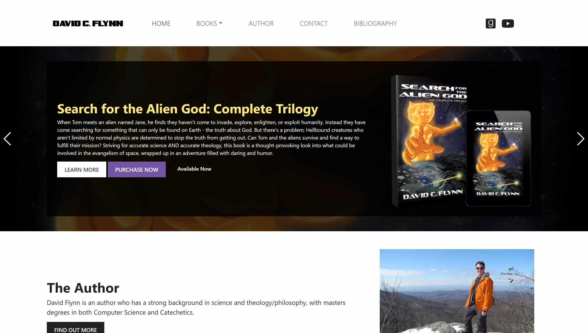 Search for the Alien God | Book Series by David C. Flynn